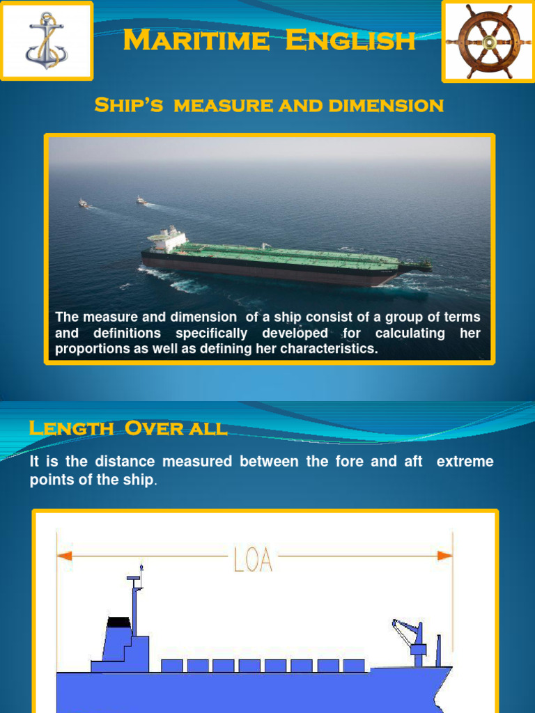 4.- (a) SHIP'S MEASUREMENTS AND DIMENSIONS | PDF | Ships | Naval ...