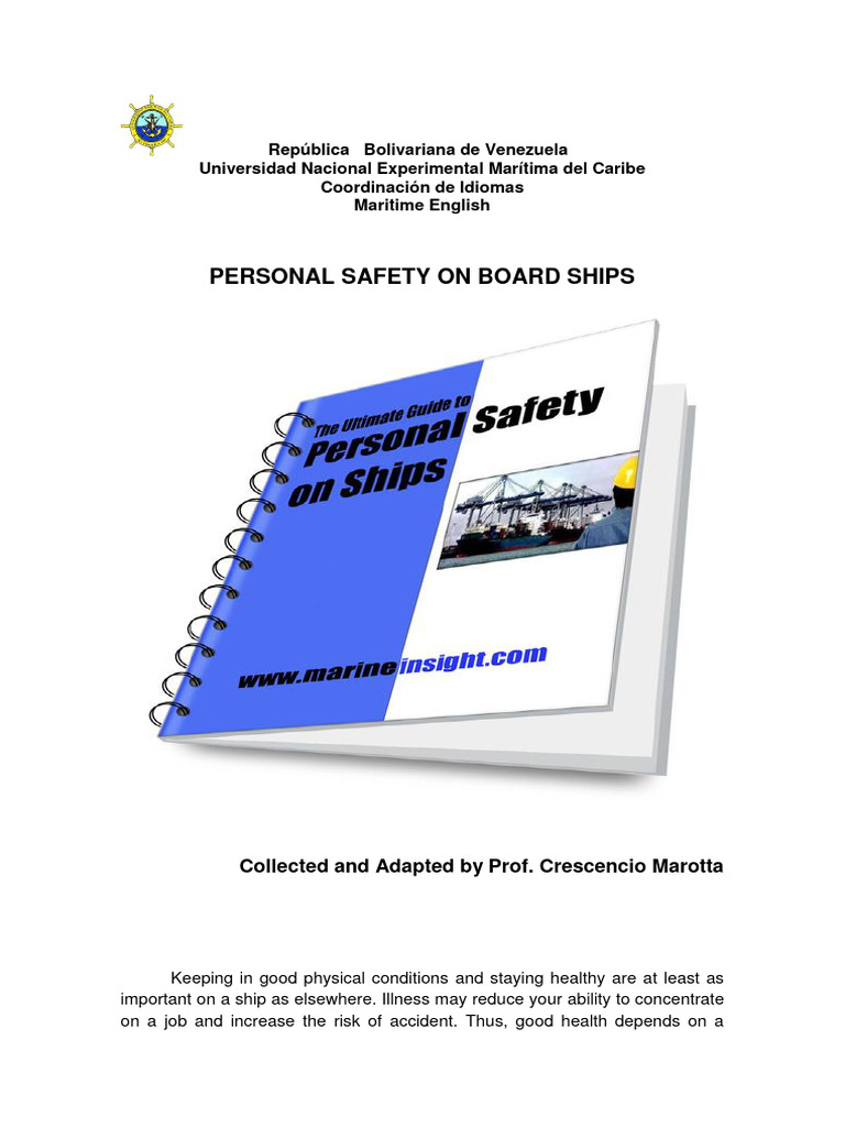 Personal - Safety - On - Board - Ships | PDF | Personal Protective ...