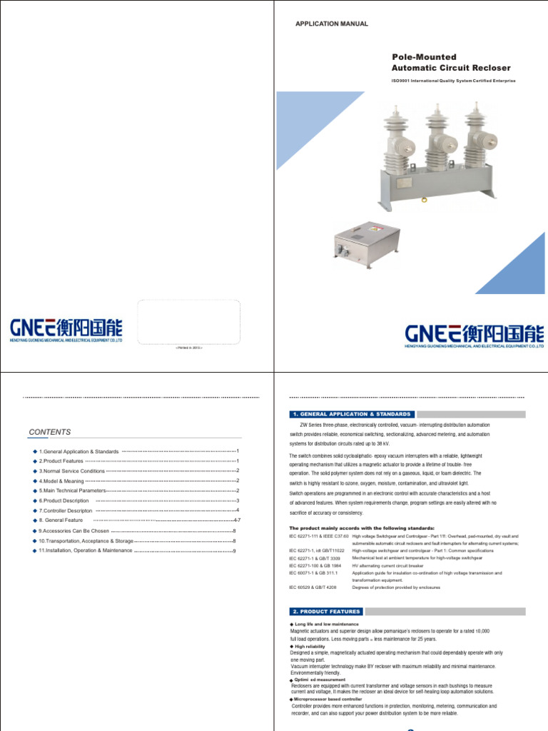 ACR Application Manual - GNEE | PDF | Transformer | Electrical Components