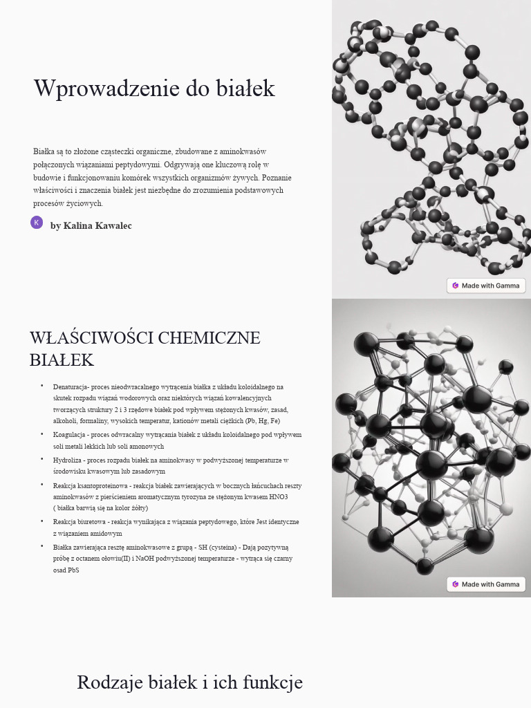 Wprowadzenie Do Bialek | PDF
