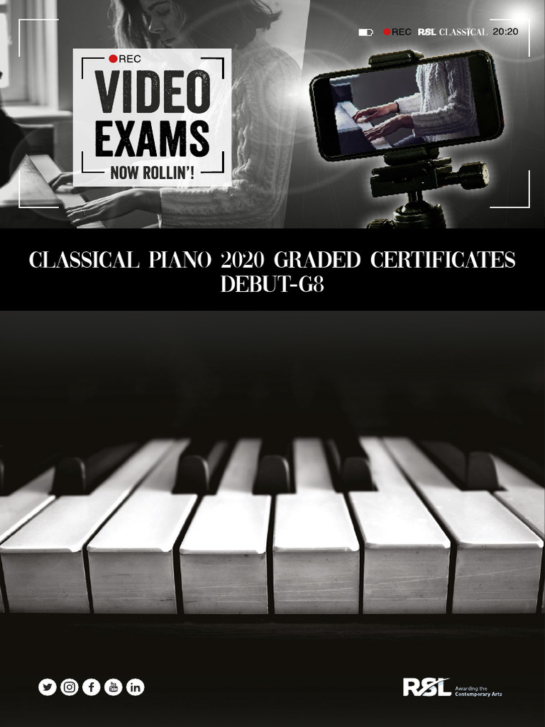 Classical Piano Graded Exams 2020 | PDF | Minor Scale | Scale (Music)