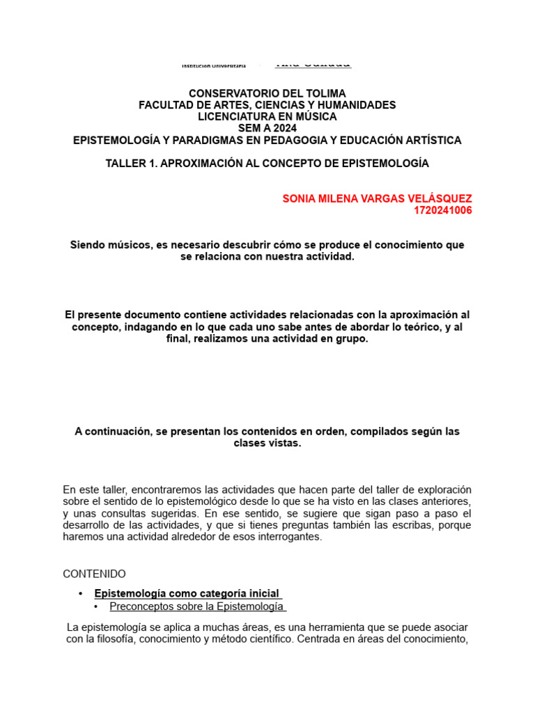 Documento de MVV | PDF | Conocimiento | Pensamiento