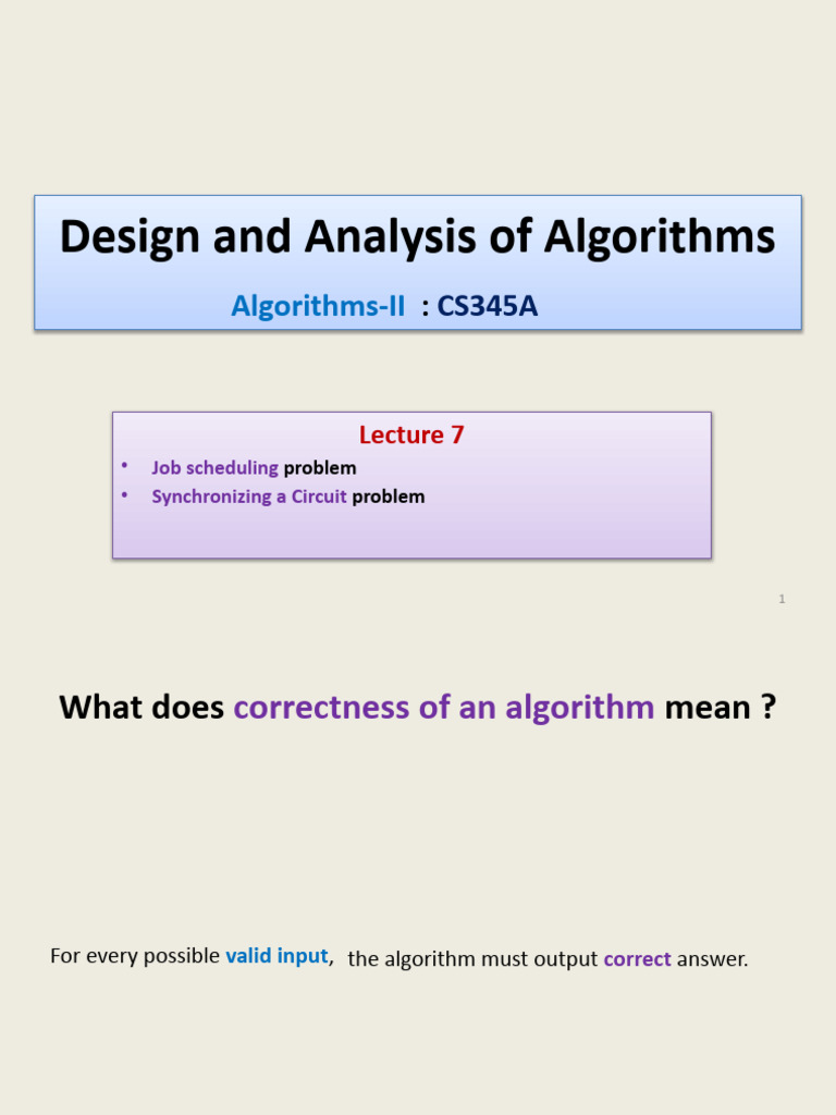 Lecture 7 | Download Free PDF | Algorithms | Applied Mathematics