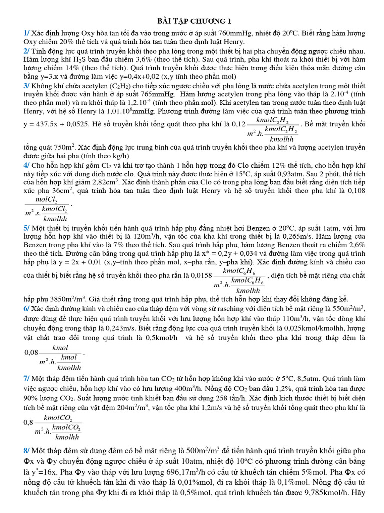 Bai Tap Truyen Khoi C1 | PDF