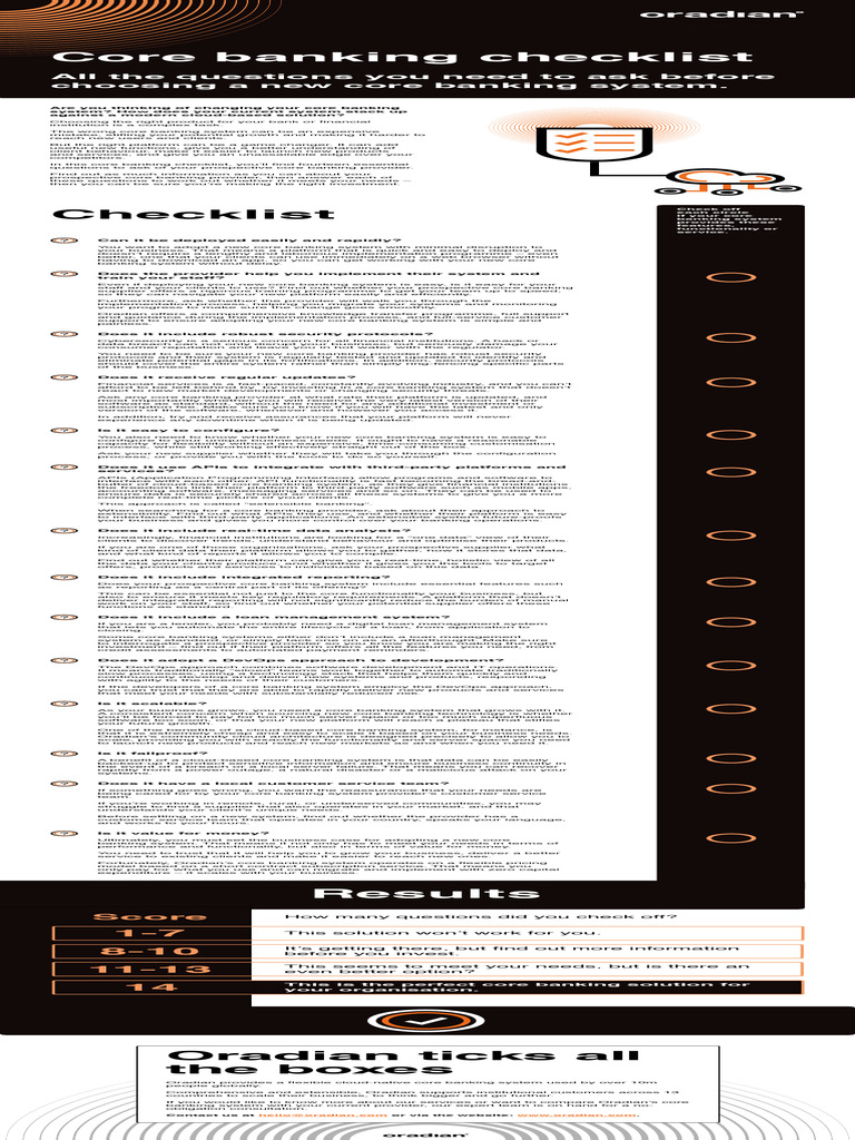 Core Banking Checklist V4 | PDF | Computer Security | Security