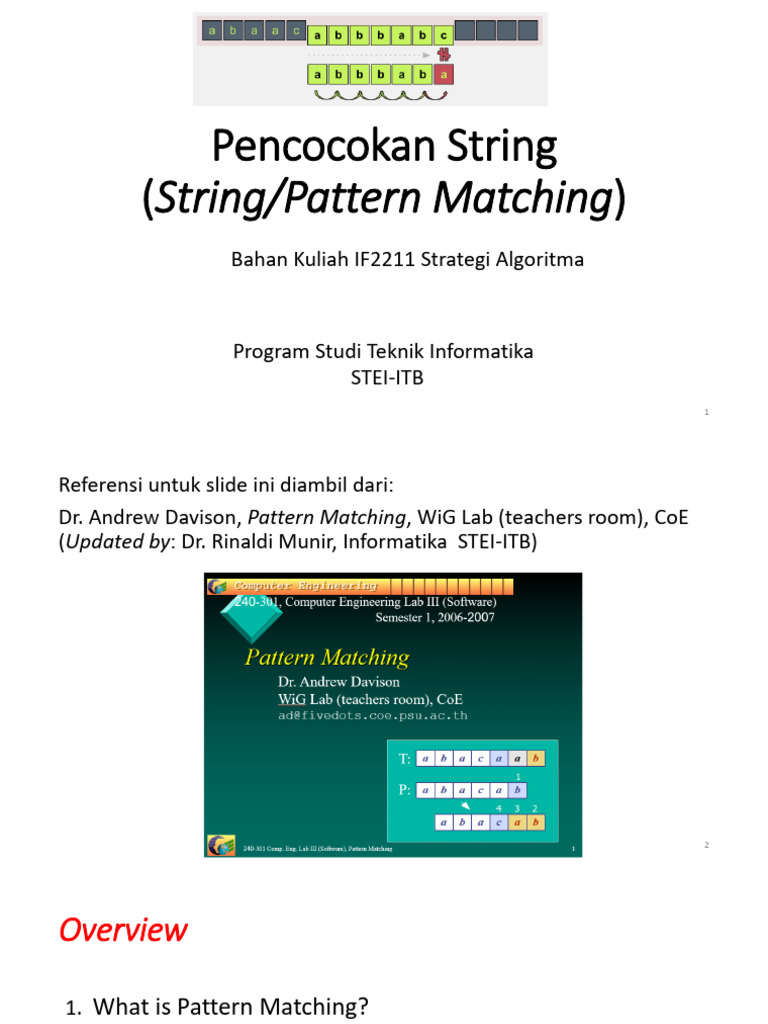 Pencocokan String 2021 | PDF | String (Computer Science) | Computer ...