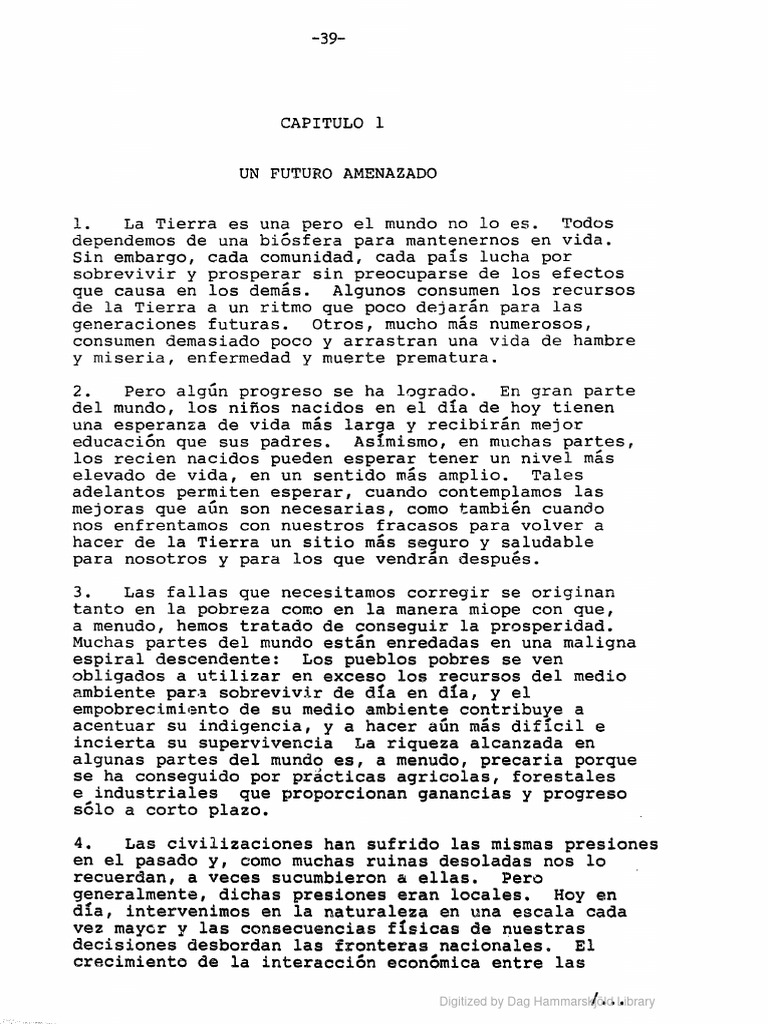 CMMAD Informe Comision Brundtland Sobre Medio Ambiente Desarrollo 2 ...