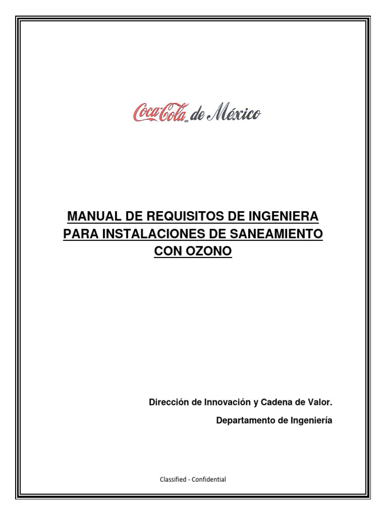 Manual CIP Con Ozono | PDF | Saneamiento | Agua