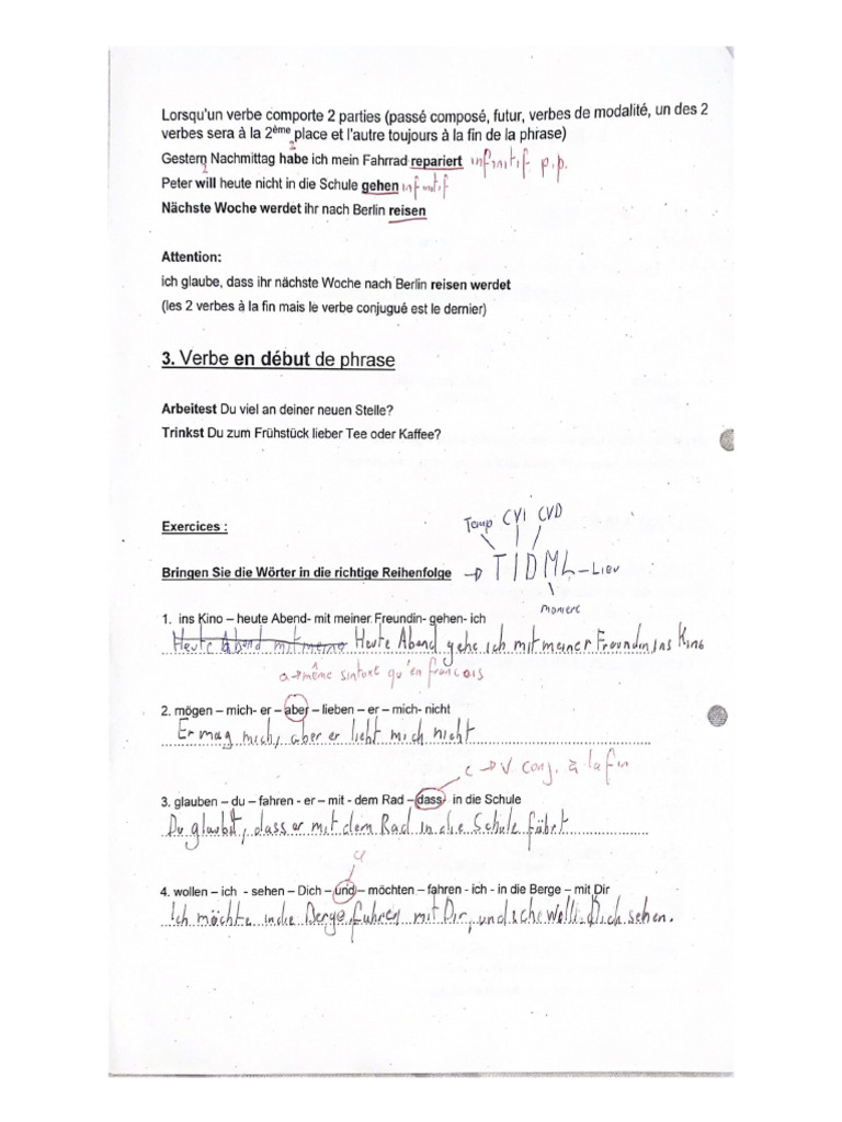 Lorsquun Verbe Comporte 2 Parties Passe Compose Futur Verbes de ...