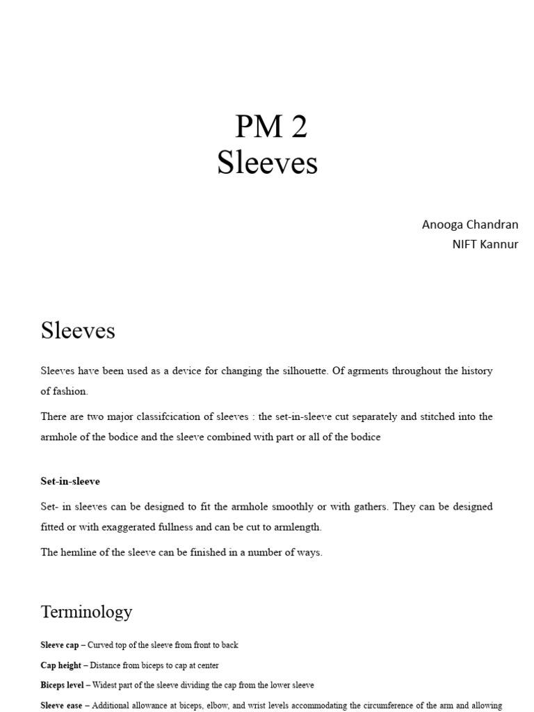 Sleeves | PDF