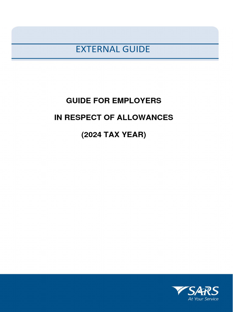 PAYE GEN 01 G03 Guide For Employers in Respect of Allowances External ...