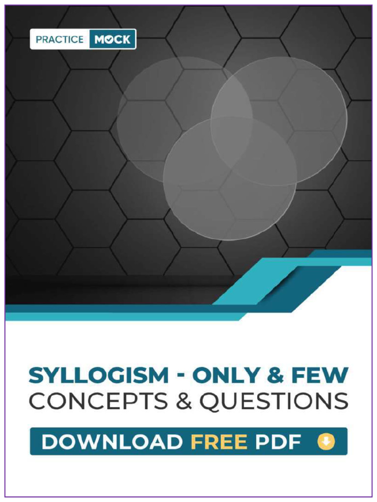 Syllogism: Only & Few Concepts Explained | PDF | Logic