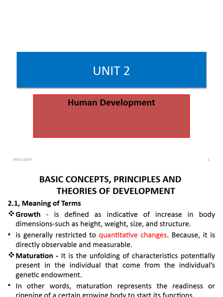 Unit 2 | Download Free PDF | Adolescence | Thought