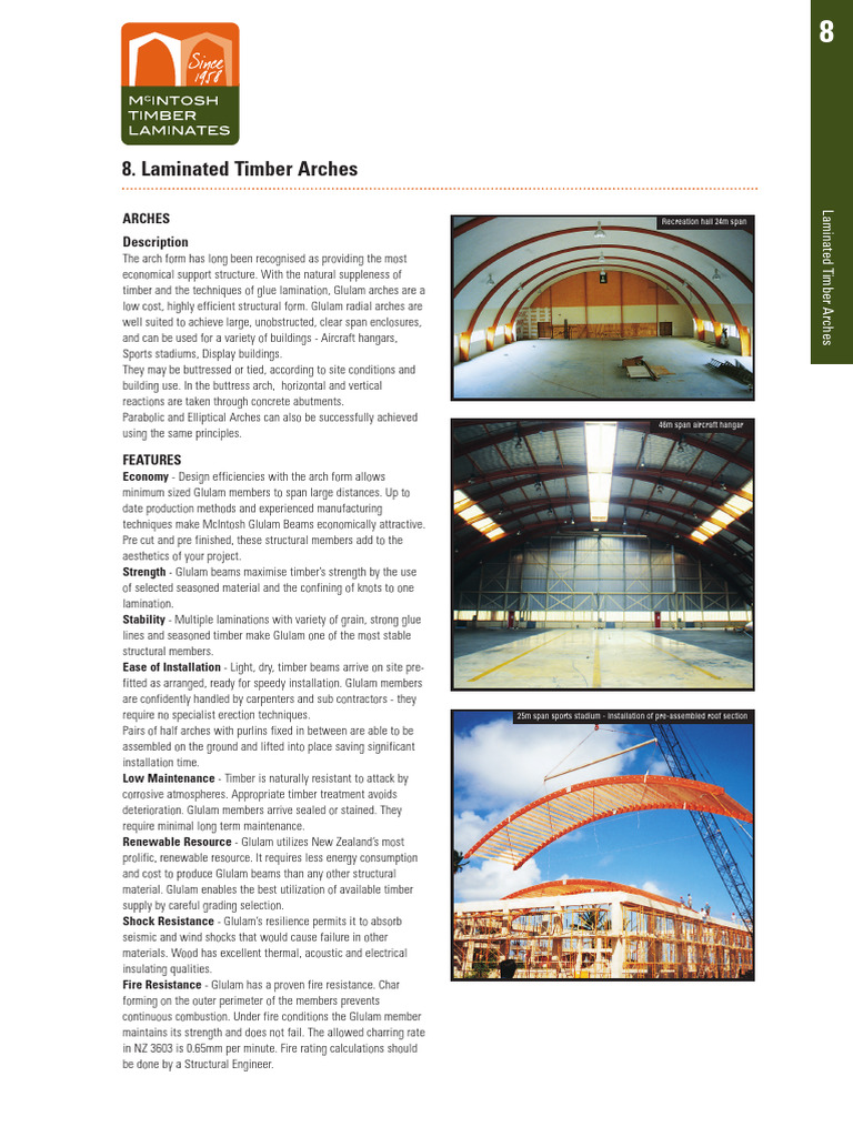 Data Sheets Arches Compr | PDF | Lumber | Civil Engineering