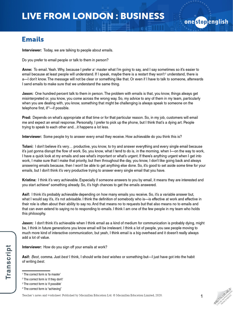 LFLB Emails Transcript p2 431254 | PDF