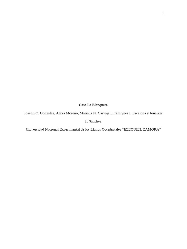 Impacto Cultural de Casa La Blanquera | PDF | Ciencias sociales ...