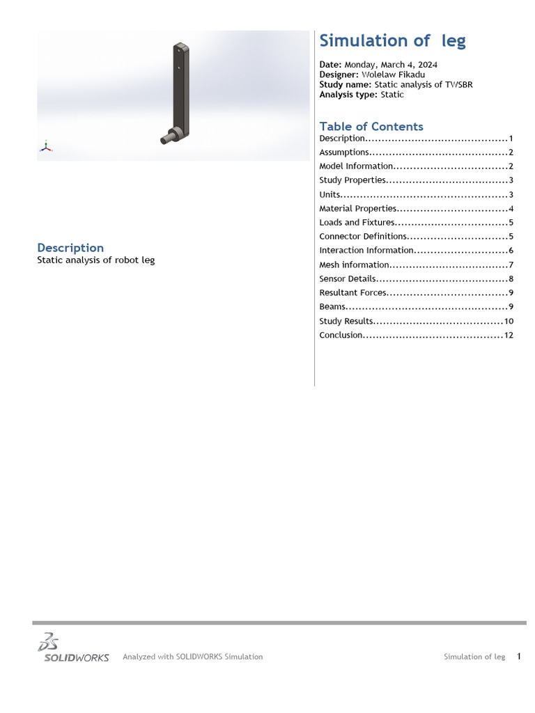 Leg-Static 1 | PDF | Strength Of Materials | Young's Modulus