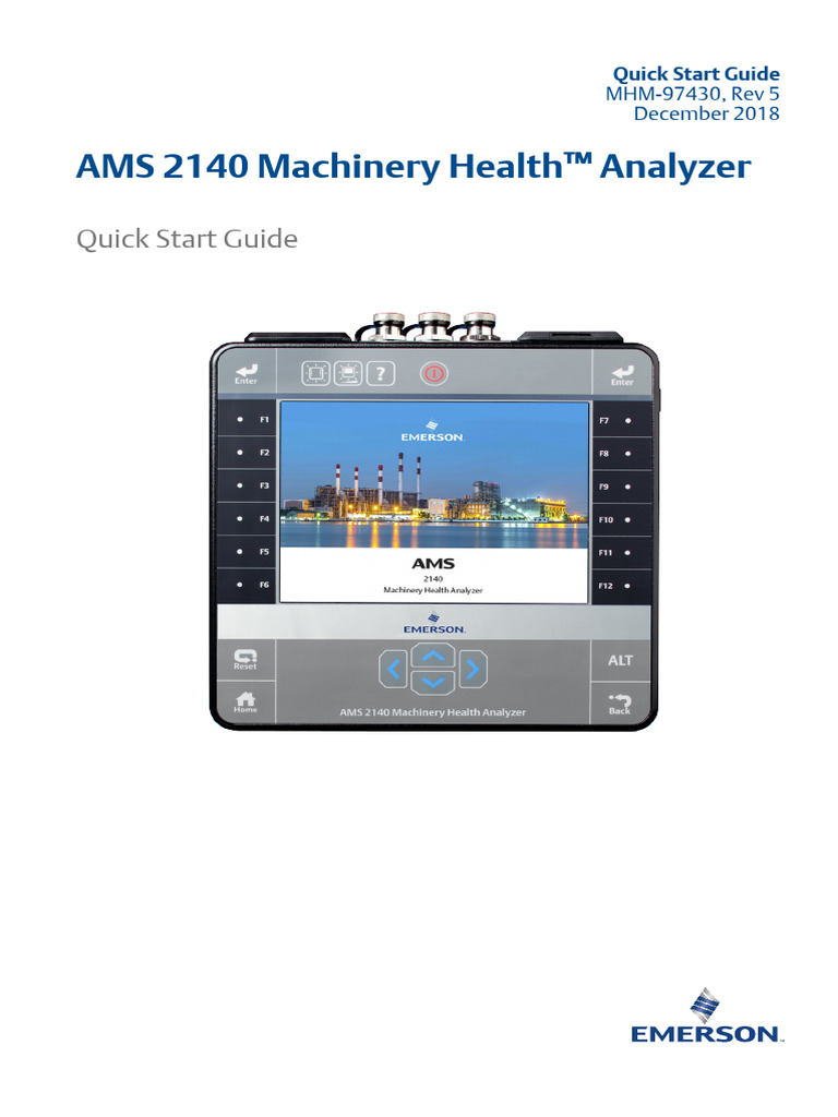 Quick Start Guide Ams 2140 Analyzer en 39470 | PDF | Rechargeable ...