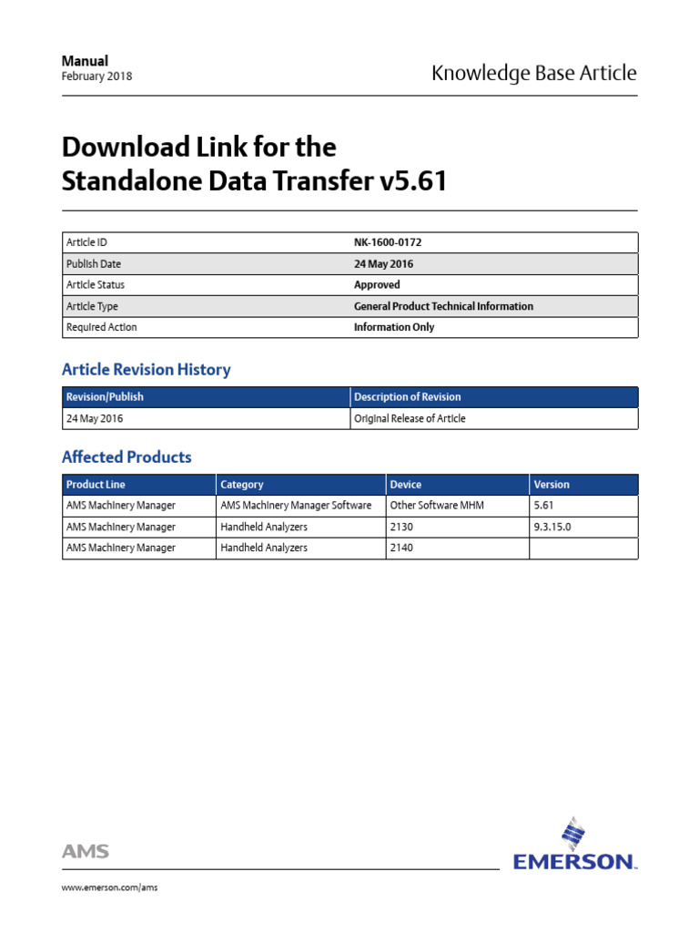 Manuals Guides Download Link For Standalone Data Transfer v5 61 Ams en ...