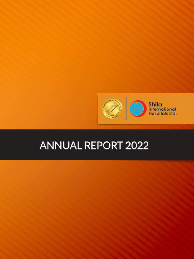 Shifa 2022 Compressed Annual Report | PDF | Internal Control | Risk