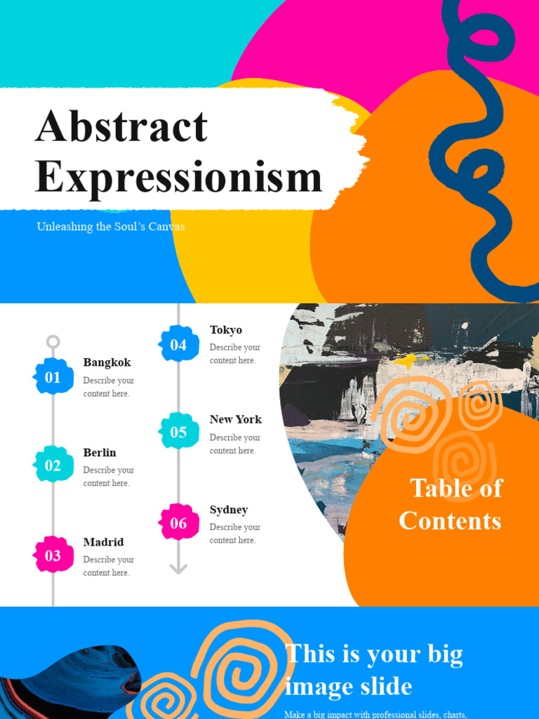 Abstract+Expressionism+Art+Presentation+Orange+Variant | PDF | Infographics | Information Science