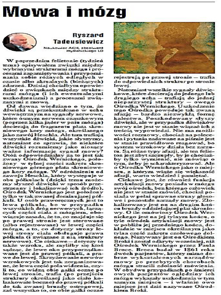 Mowa I Mozg | PDF