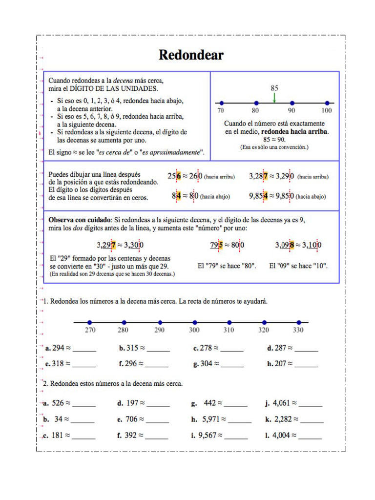 Redondear | PDF