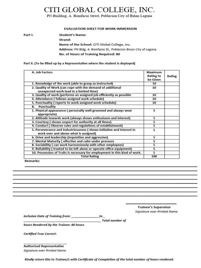 Evaluation Sheet SHS 1 | PDF | Social Psychology | Psychology