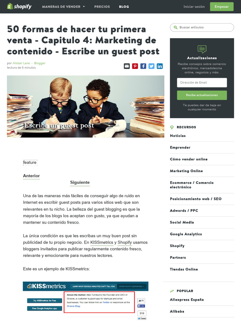 50 Formas de Hacer Tu Primera Venta | PDF | Blog | Posicionamiento en ...
