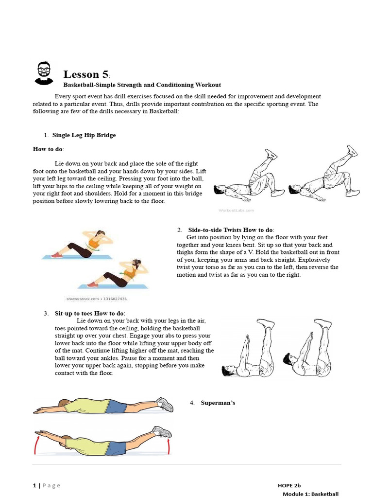 Basketball Module g11 PE L5 | PDF | Foot | Musculoskeletal System