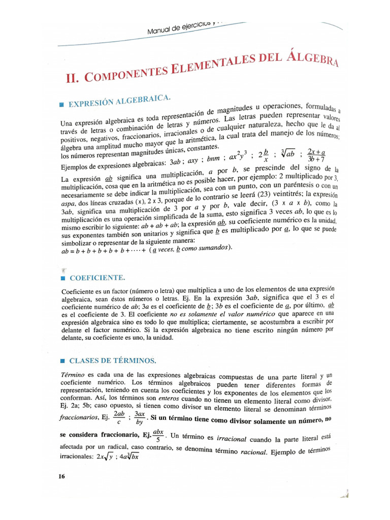 Álgebra (Libro) | PDF