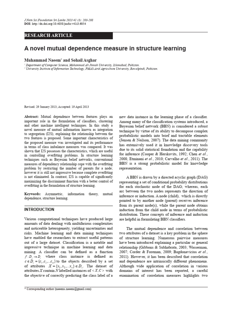 Final Proof | PDF | Akaike Information Criterion | Bayesian Network