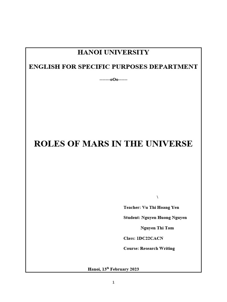 Mars | PDF | Mars | Earth