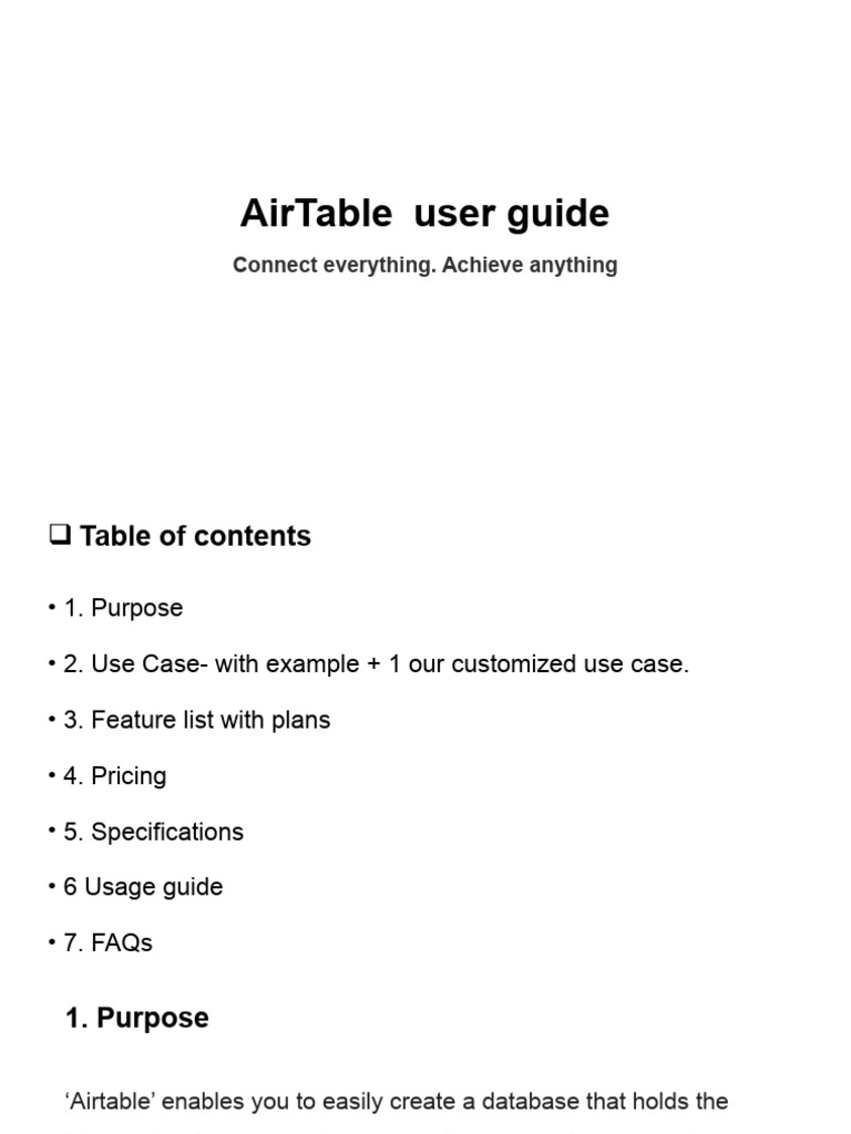 How To Use Airtable Tool | PDF | Customer Relationship Management ...