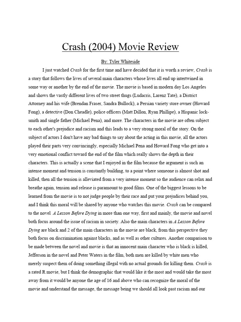 Crash | PDF | Social Science