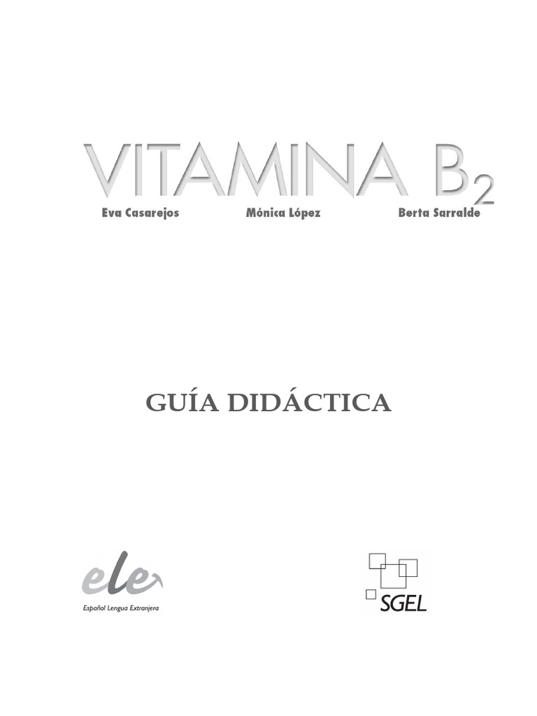 Guía Didáctica - B2 Vitamina | PDF