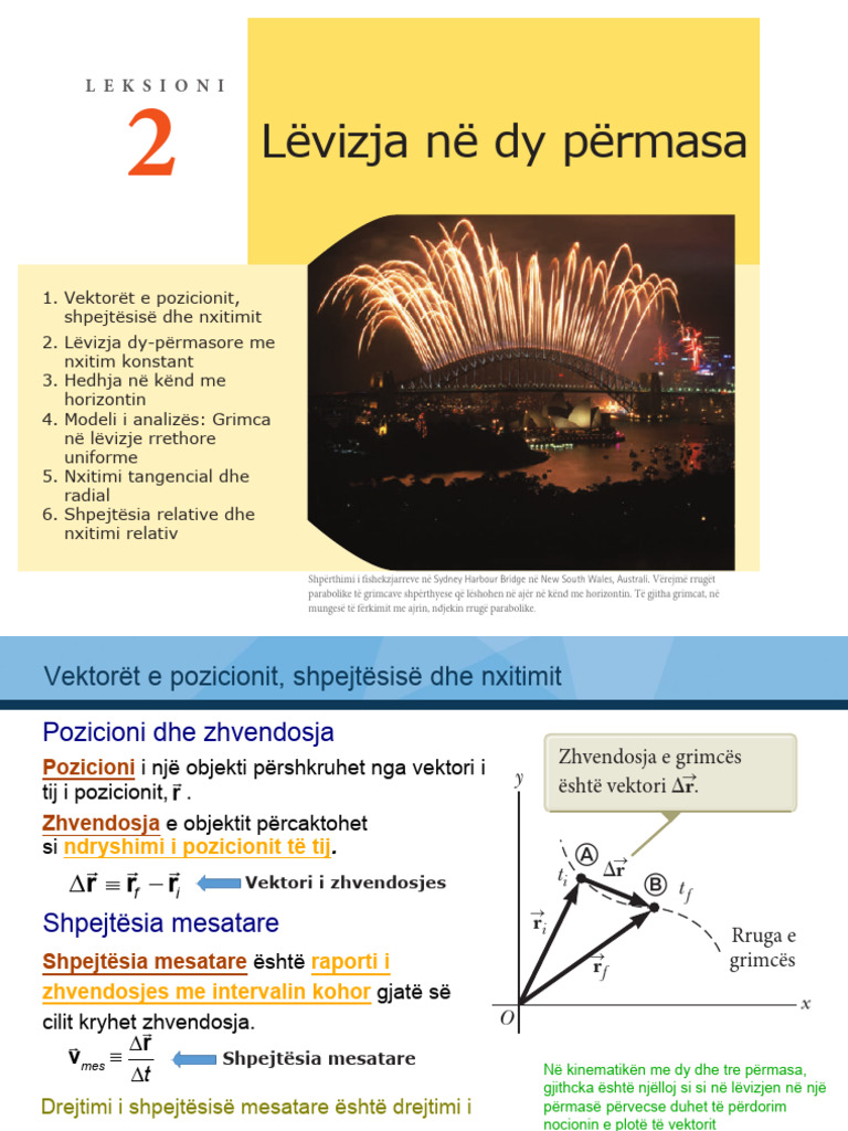 Leksioni 2 - Levizja Ne Dy Permasa PDF | PDF