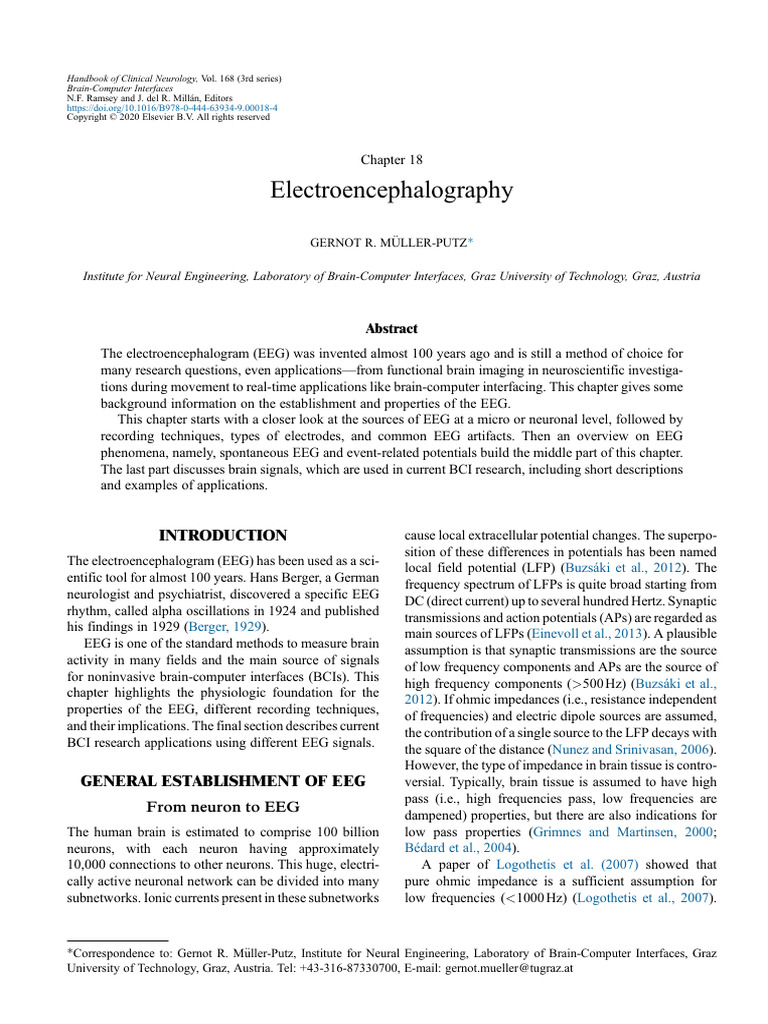 Electroencephalography | PDF | Electroencephalography | Physiology