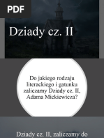Dziady Cz2 Rodzaj I Gatunek Literacki | PDF