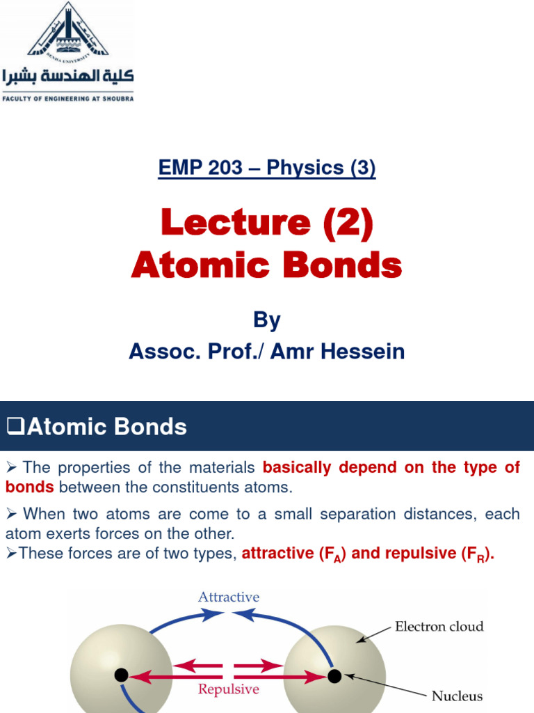 Atomic Bonds | PDF | Chemical Bond | Ion