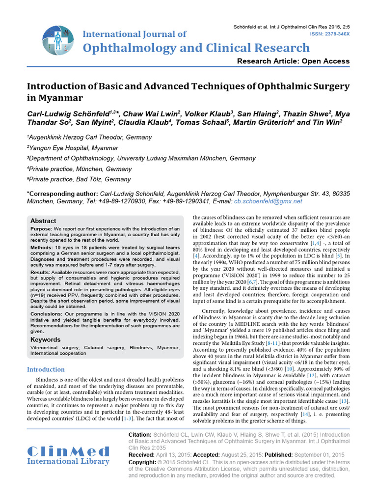 International Journal of Ophthalmology and Clinical Research Ijocr 2 ...