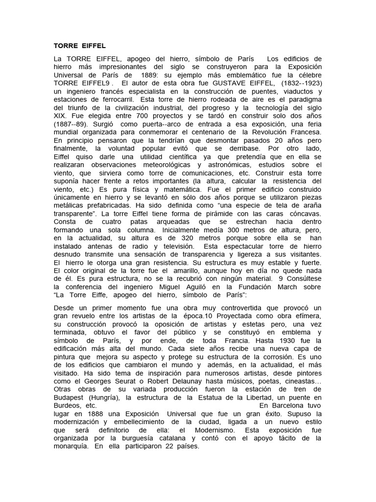 Torre Eiffel | PDF | Torre