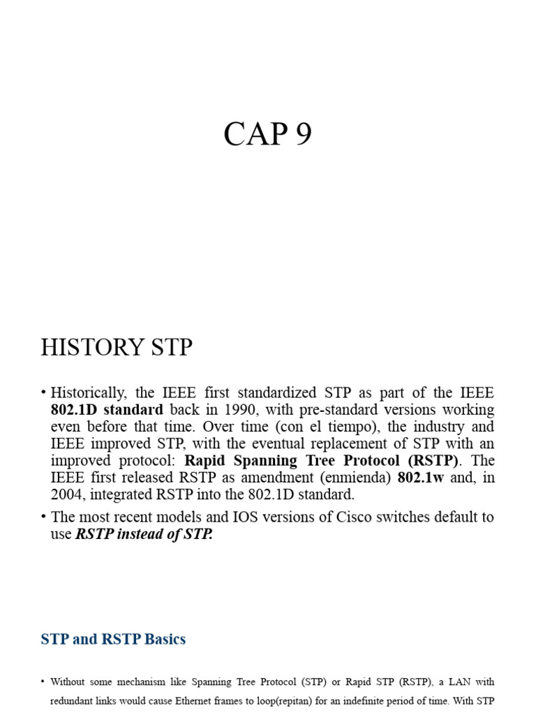 Understanding STP and RSTP Basics | PDF | Network Switch | Data Transmission