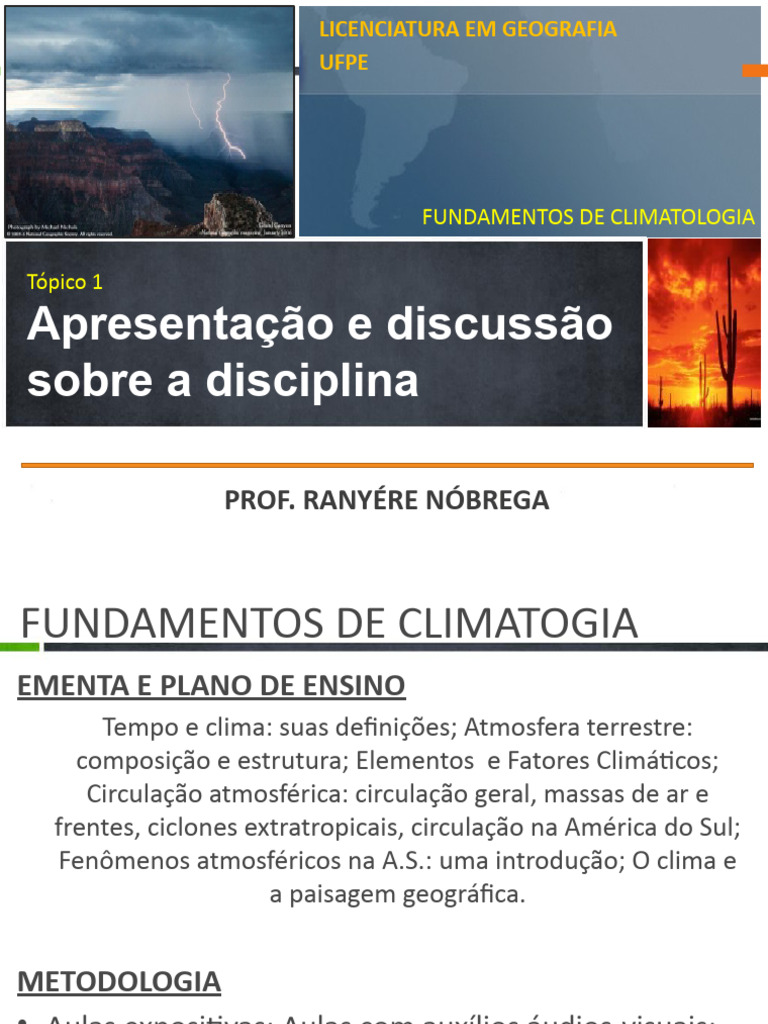 Fundamentos de Climatologia UFPE | PDF | Clima | Geografia
