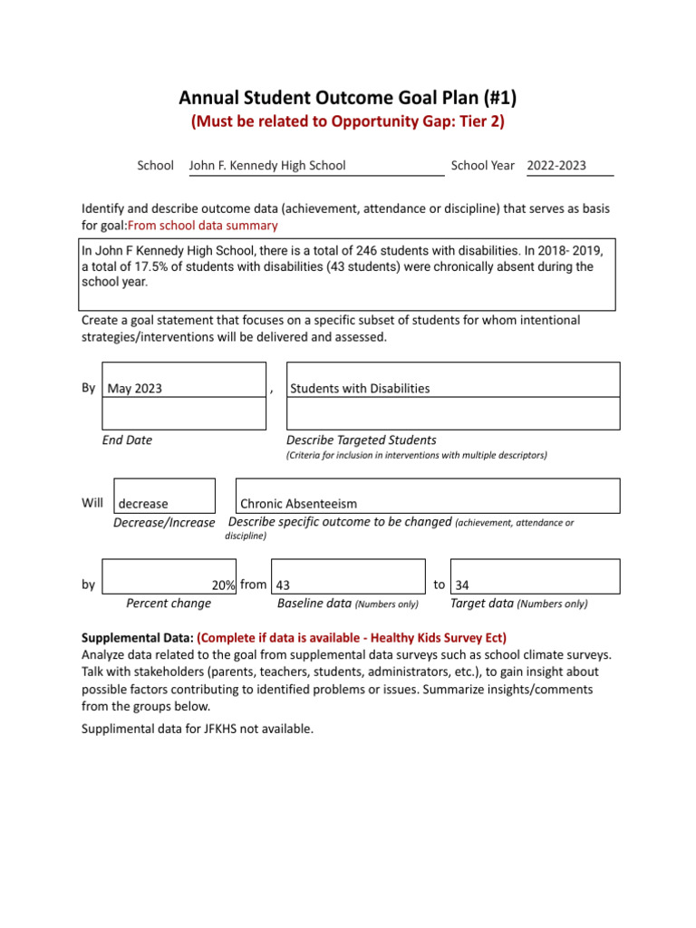 Outcome Goals CSCP Portfolio | PDF | Goal | Mindset