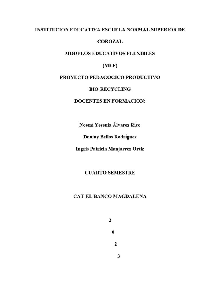 Formato Appa-1 | PDF | El plastico | Reciclaje