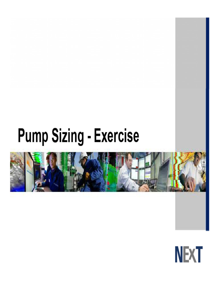 05_Pump_Sizing-Exercise | PDF | Horsepower | All Rights Reserved