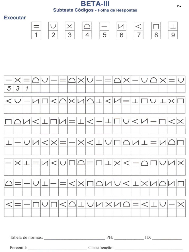 Beta III Códigos | PDF