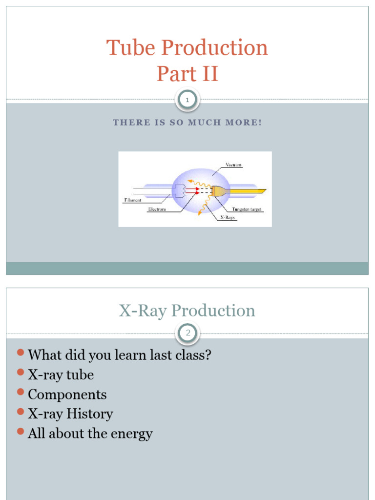 Lecture 3 X-Ray Production Updated | PDF | Electron | Electromagnetic ...