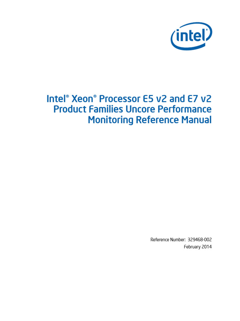Intel Xeon Processor E5 E7 v2 Uncore | PDF | Intel | Central Processing Unit